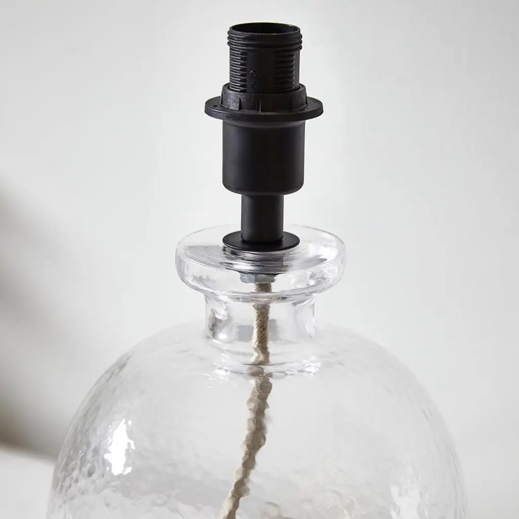 Endon Lighting 100910 Lyra Glass Table Lamp Base Only | outsidelight.co.uk