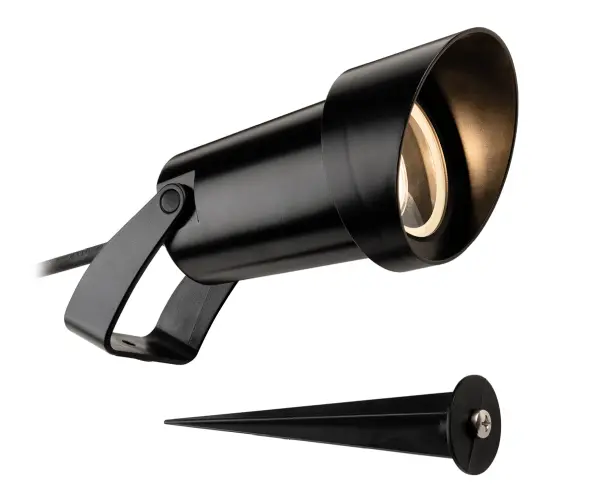 Firstlight 3847BK Rowan Wall & Spike Light IP65 | outsidelight.co.uk