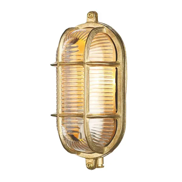 David Hunt Lighting ADM5240 Small Oval Wall Light Admiral Brass ...