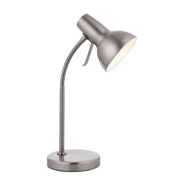 Endon Lighting 76645 Amalfi Task Table Lamp USB 7W Satin Nickle ...