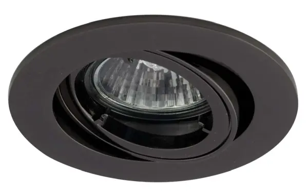 Ansell Lighting ATLG/BLC Black chrome finish die-cast aluminium tilt ...