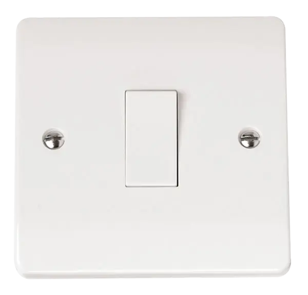 Click CMA011 White 1Gang 2 Way Switch | outsidelight.co.uk