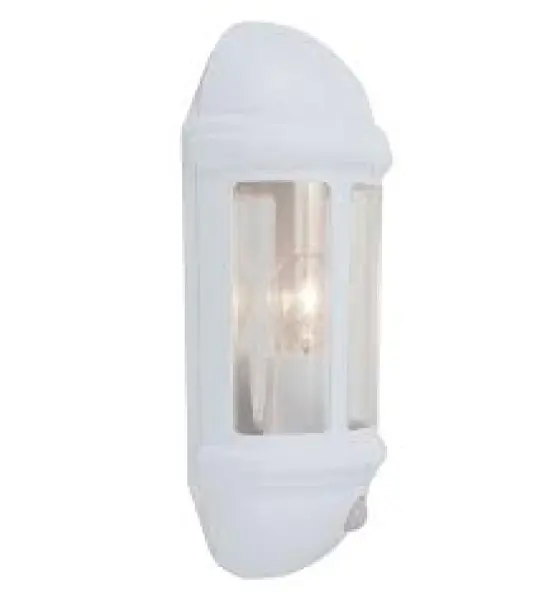 Ansell Lighting ALHL/PIR/WH Latina PIR Half Lantern in White Finish ...